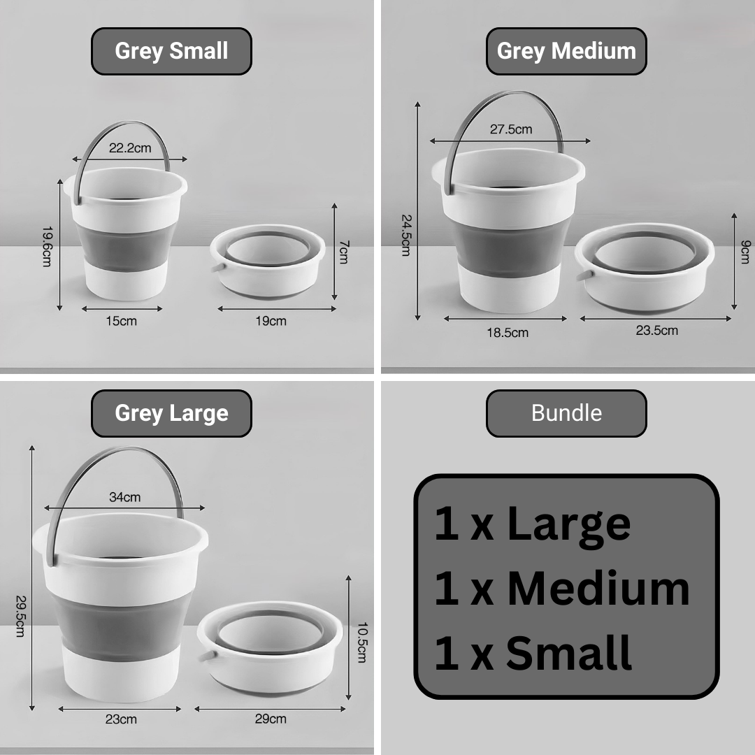 [SG READY] Foldable Bucket/Basin/Pail (up to 17L) | Shopee Singapore