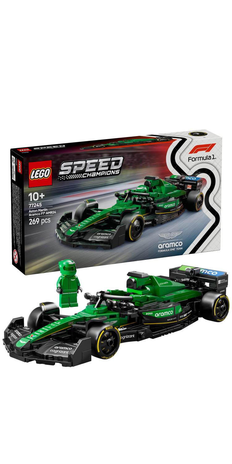 LEGO Speed Champions Aston Martin Aramco F1® AMR24 Race Car 77245 ...