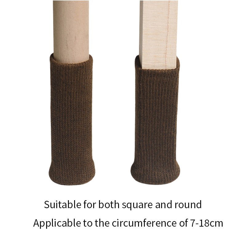 🇸🇬4PCS Chair Leg Cover Chair Leg Socks Knitted Table Leg Foot Pad Chair ...