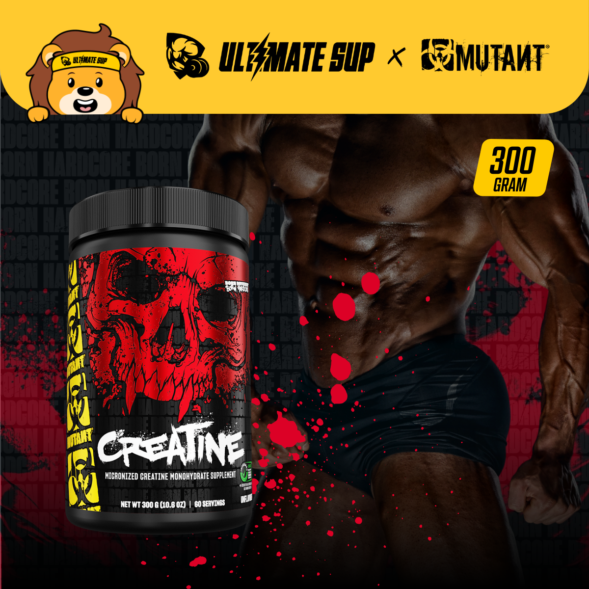Mutant, Mutant Creatine, 100% Pure Creatine Monohydrate, Fast Recovery ...