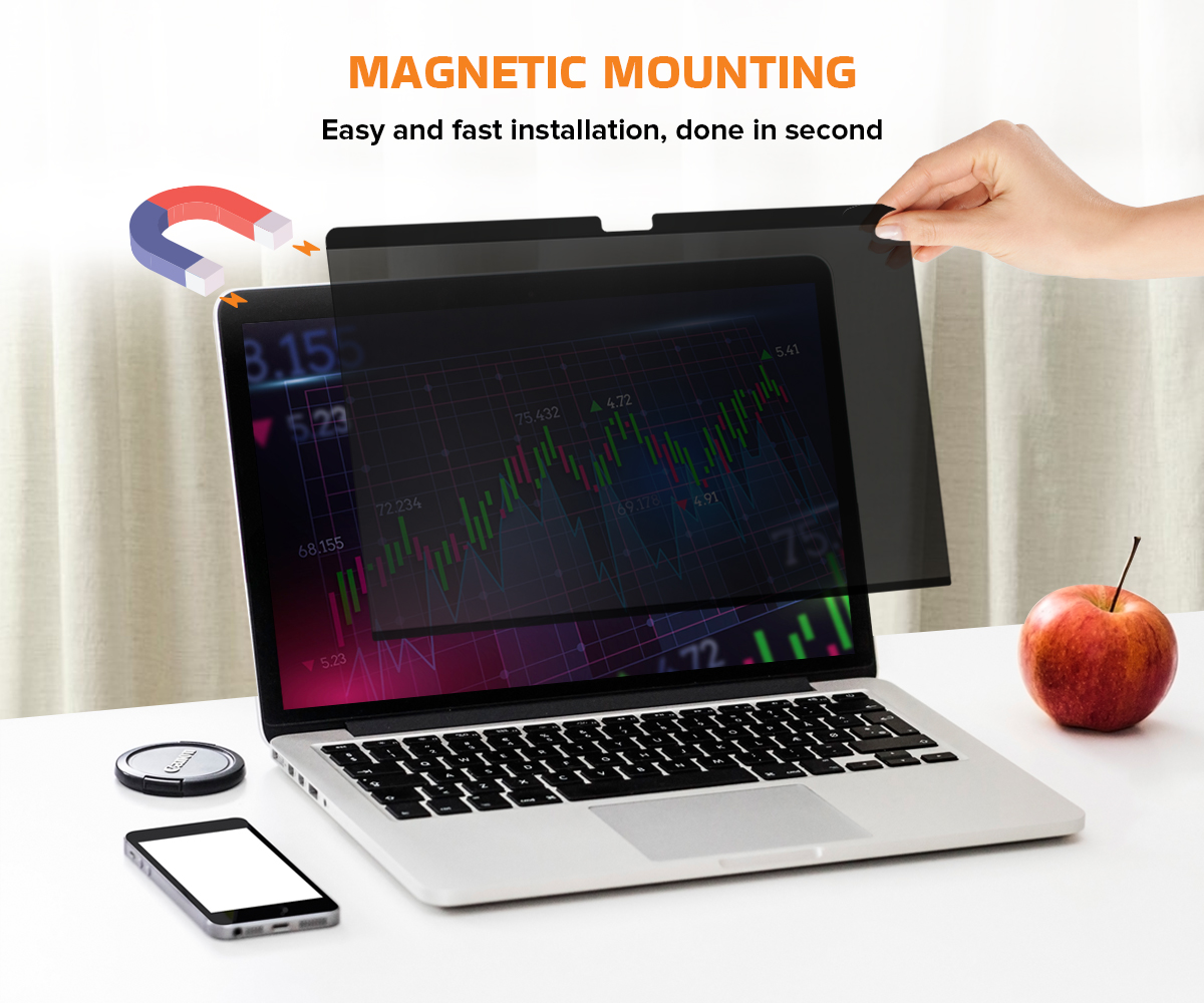 [SG] Tecgear Magnetic Privacy Screen Filter with 13 14inch HD Matte ...