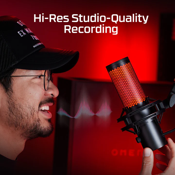HyperX QuadCast 2 USB Microphone — Multi-Pattern - Electret Condenser ...