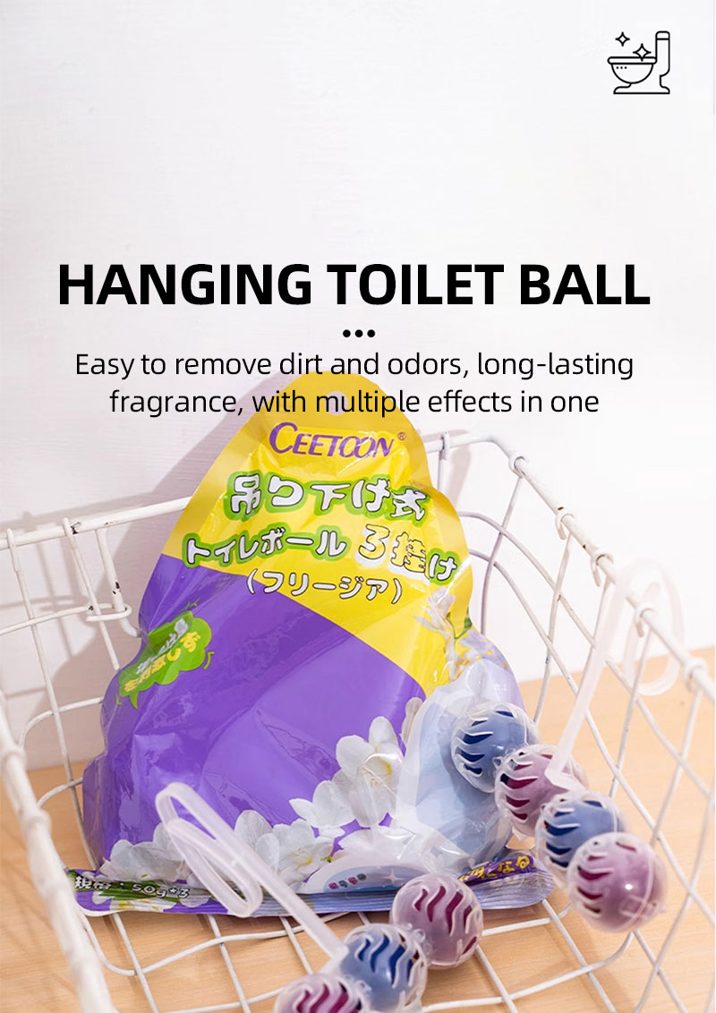 【SG Seller】50G*3 Hanging Toilet Cleaning Ball Cleaner Toilet Cleaner ...