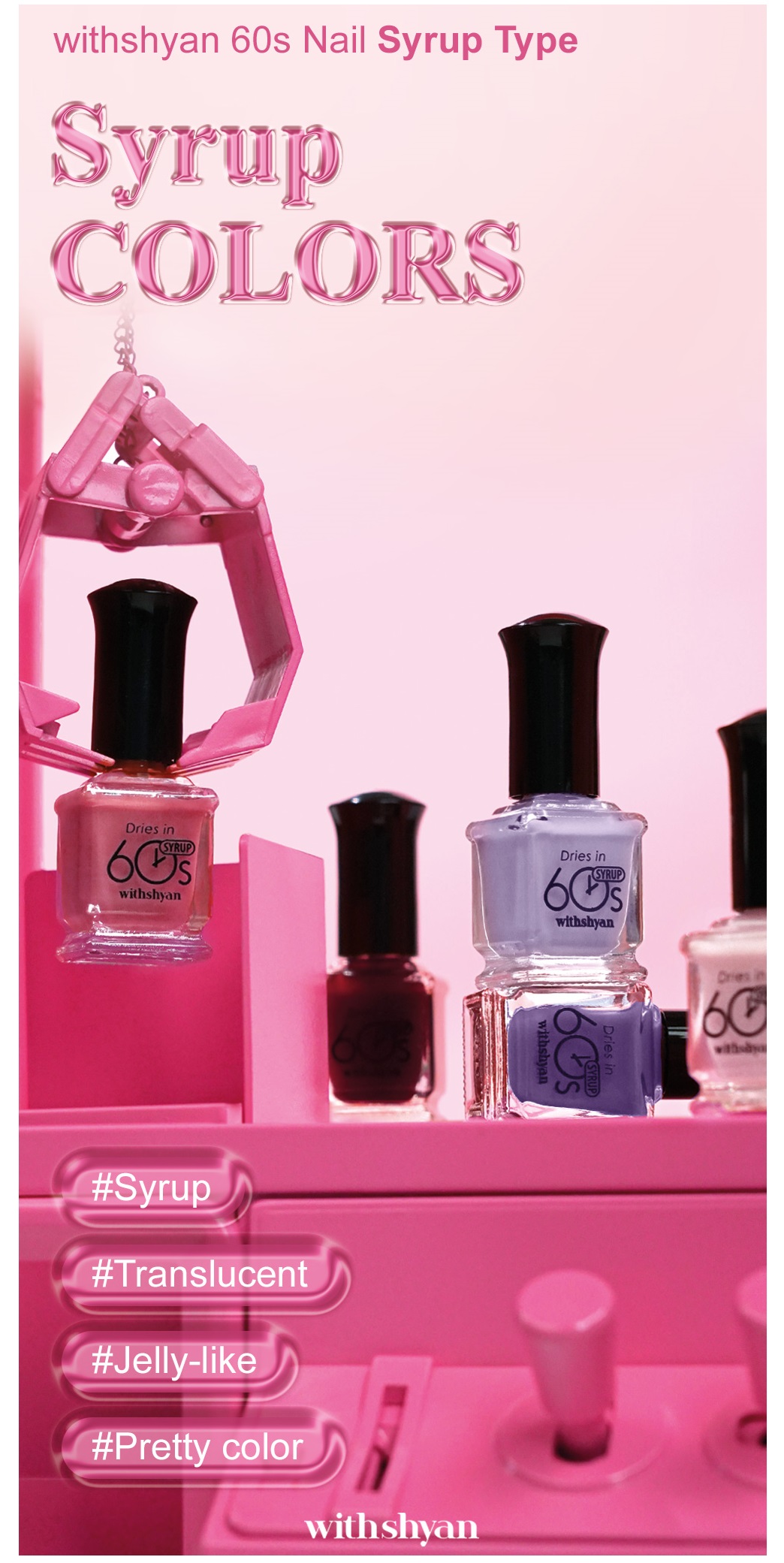 Withshyan 60s Fast Dry Syrup Nail Polish Colors M142 to M154 | Shopee Singapore