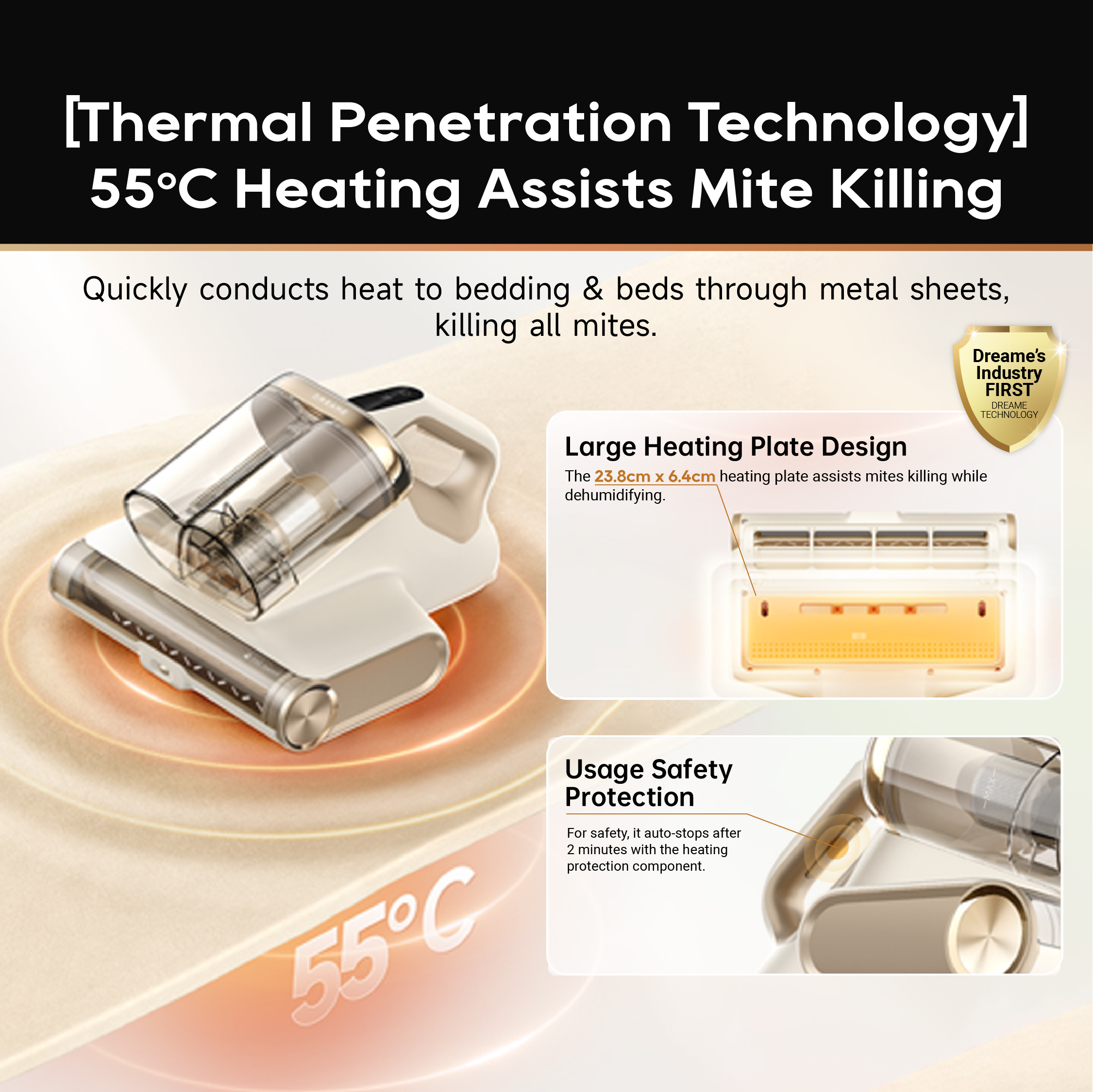 【NEW】Dreame D20 Pro Dust Mite Vacuum | 55°C Heating | Hot Air ...