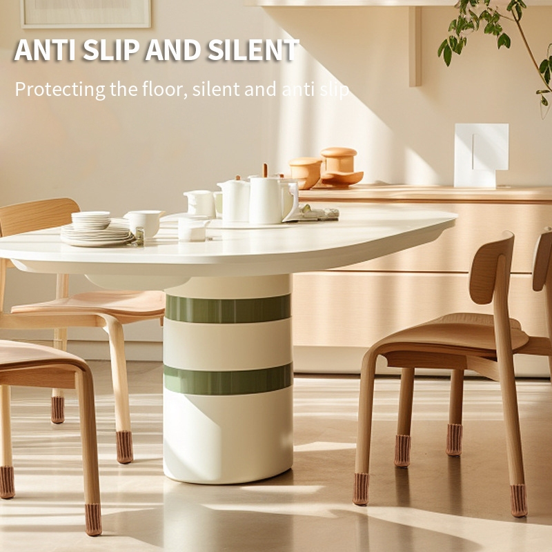 🇸🇬【SG stock】4pcs Chair Table Leg Cover Socks Protection Quiet Non-slip ...