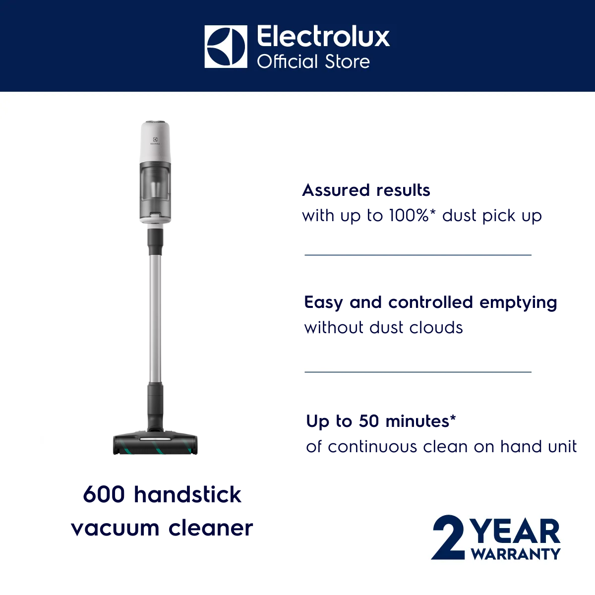 Electrolux EFP61714 600 Handstick Vacuum Cleaner with 2 Years Warranty ...