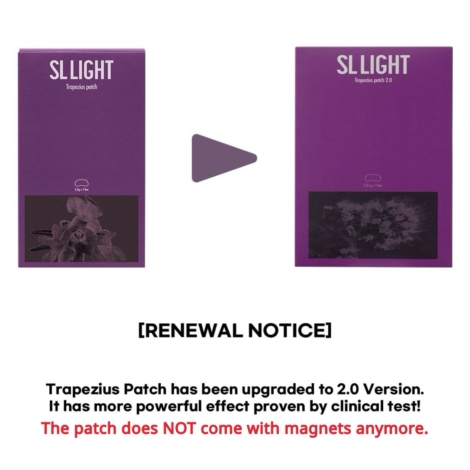 (SL LIGHT OFFICIAL STORE) Upgraded Version Trapezius Patch (1 Box = 2 ...