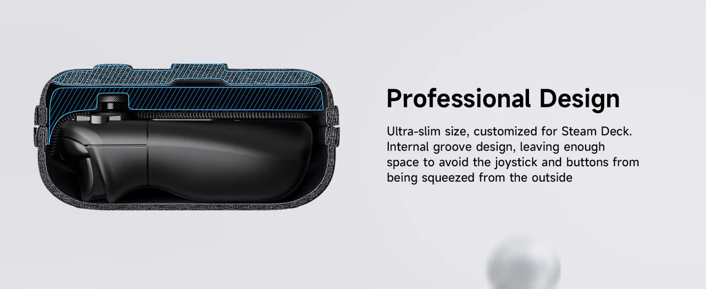 Official JSAUX Ultra Slim Carrying Travel Case for Valve Steam Deck LCD ...