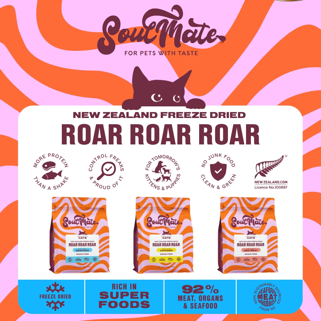 SoulMate - Roar Roar Roar Dried Freeze Cat Food 400g/900g | Shopee ...