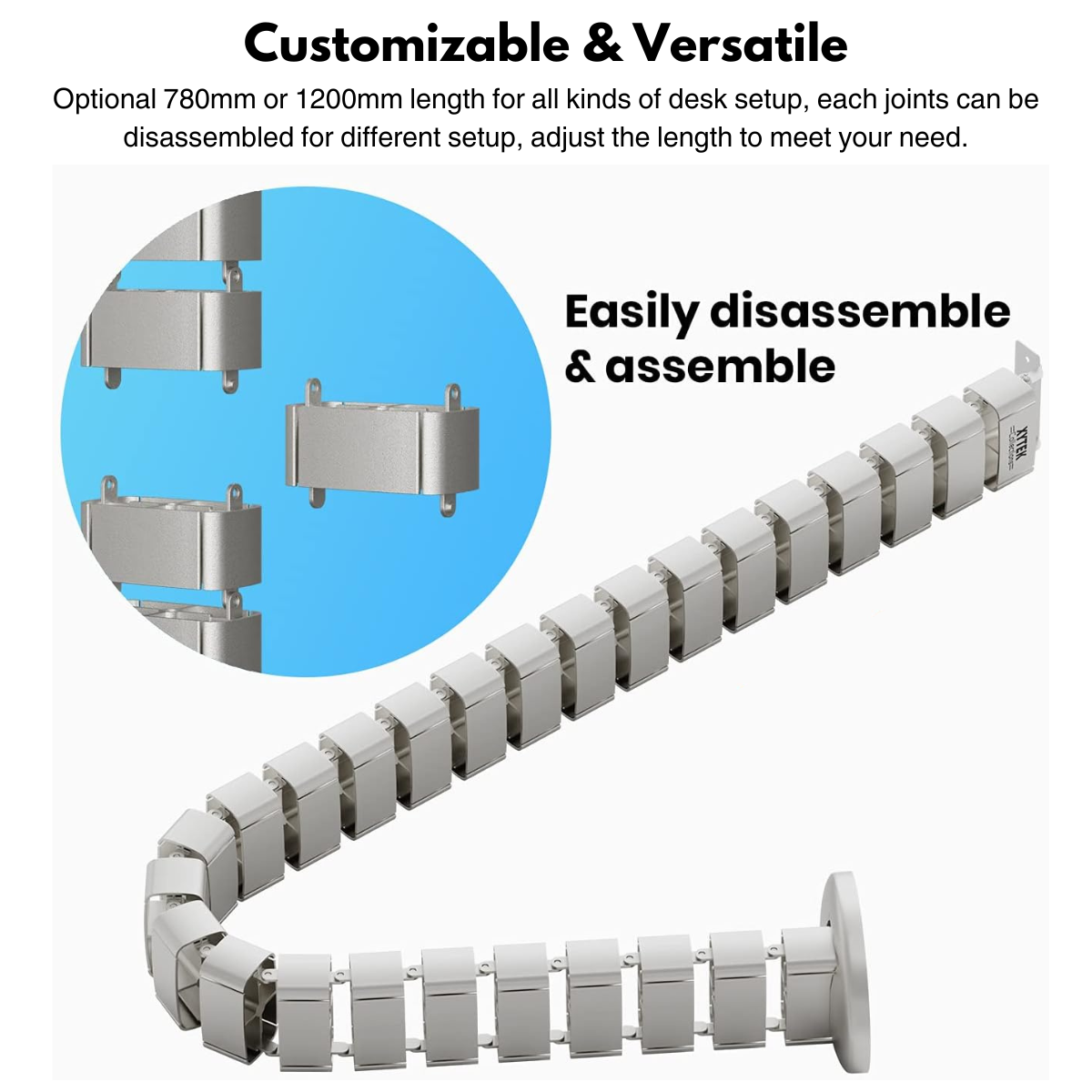 Newstar Spiral Cable Management, Cable Snake, Wire Organizer for Office ...