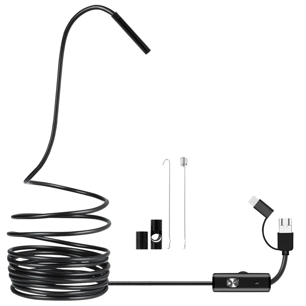3 in 1 USB Type C Endoscope Camera 1080P Borescope Sewer Camera 8mm ...