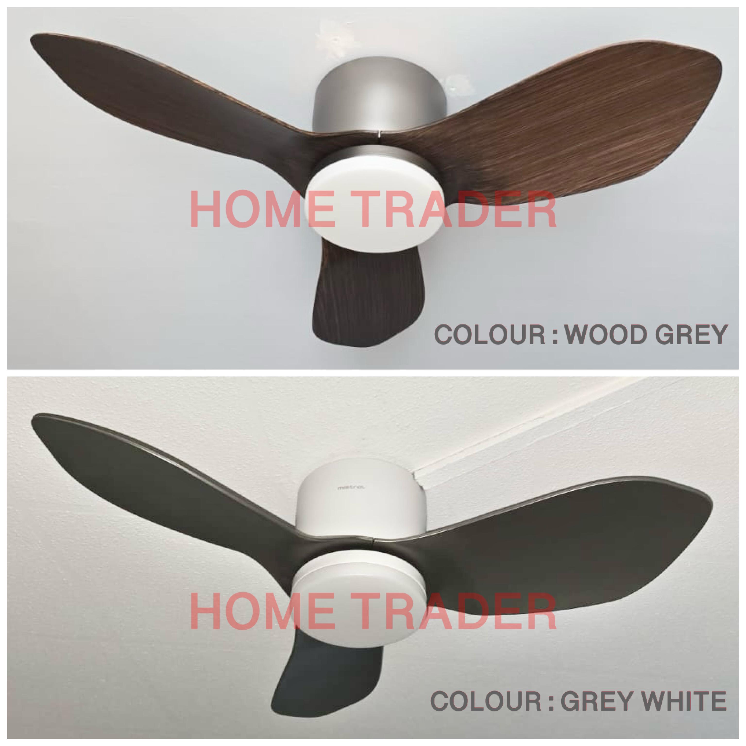 MISTRAL DC HUGGER CEILING FAN 24W TRI-TONE LED LIGHT SOLAR | Shopee ...