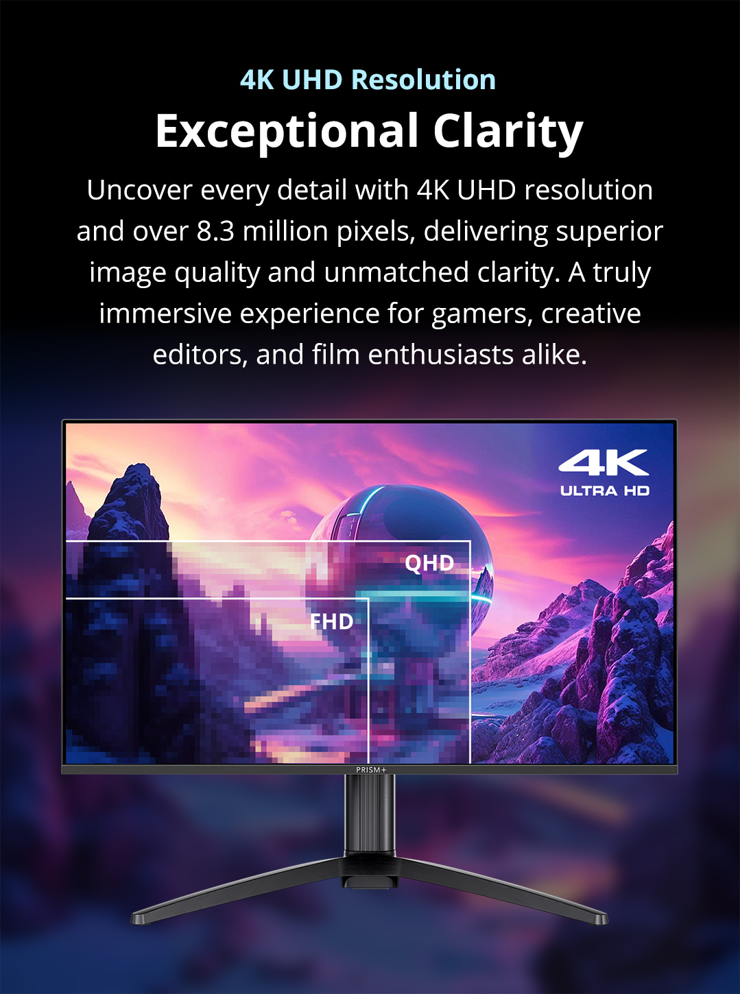 PRISM+ 27G1X Ultra | 27" 4K UHD QD-OLED 240Hz Gaming Monitor | Shopee Singapore