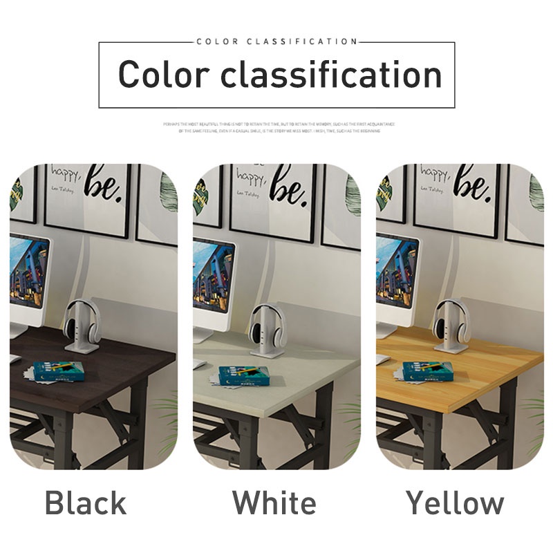 PM【Free installation】80/100/120cm Folding Table Dining Table Foldable ...