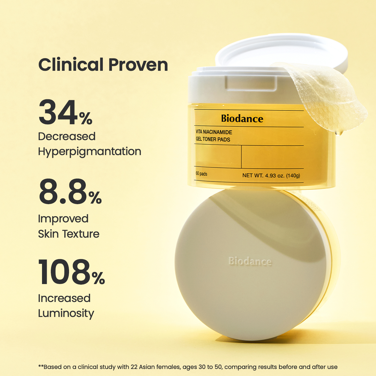 [Biodance Official] Vita Niacinamide Gel Toner Pad (60pads) | Non ...