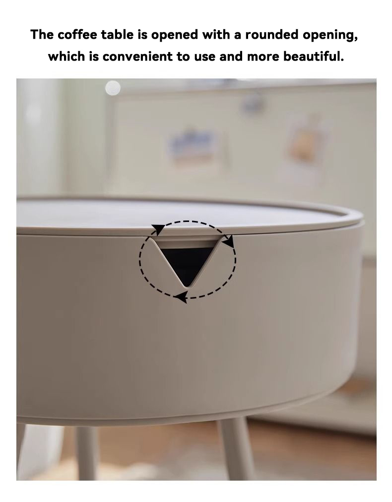 SG STOCK Nodic Side Table With Storage Basket Bedside Round Table Sofa ...