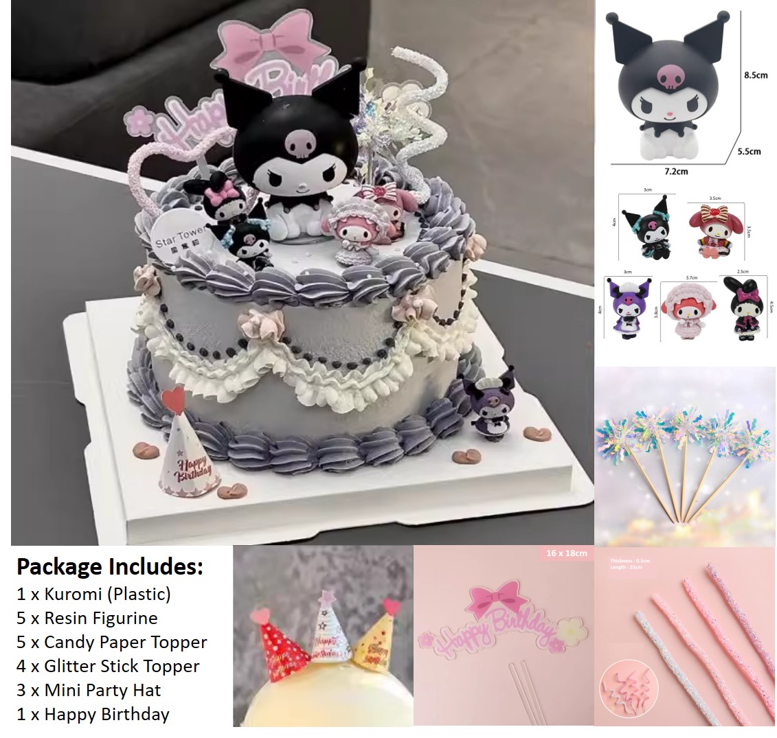 Cake Topper Sanrio Cake Topper Hello Kitty Kuromi Cake Topper ...
