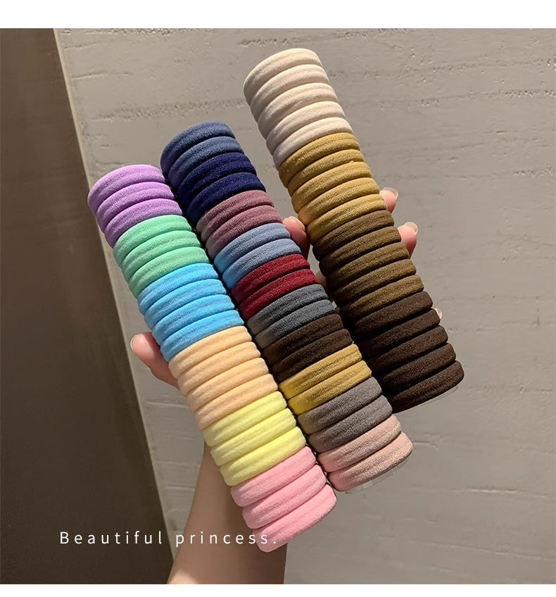 [Ready Stock] Hair Rubber Band - Anti Mark 20pcs (1 bottle) | Shopee ...