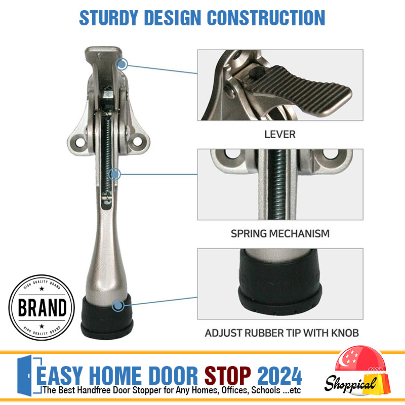 Door Stop Easy Home Step Stopper 2024 Handsfree Easy Installation Grip ...
