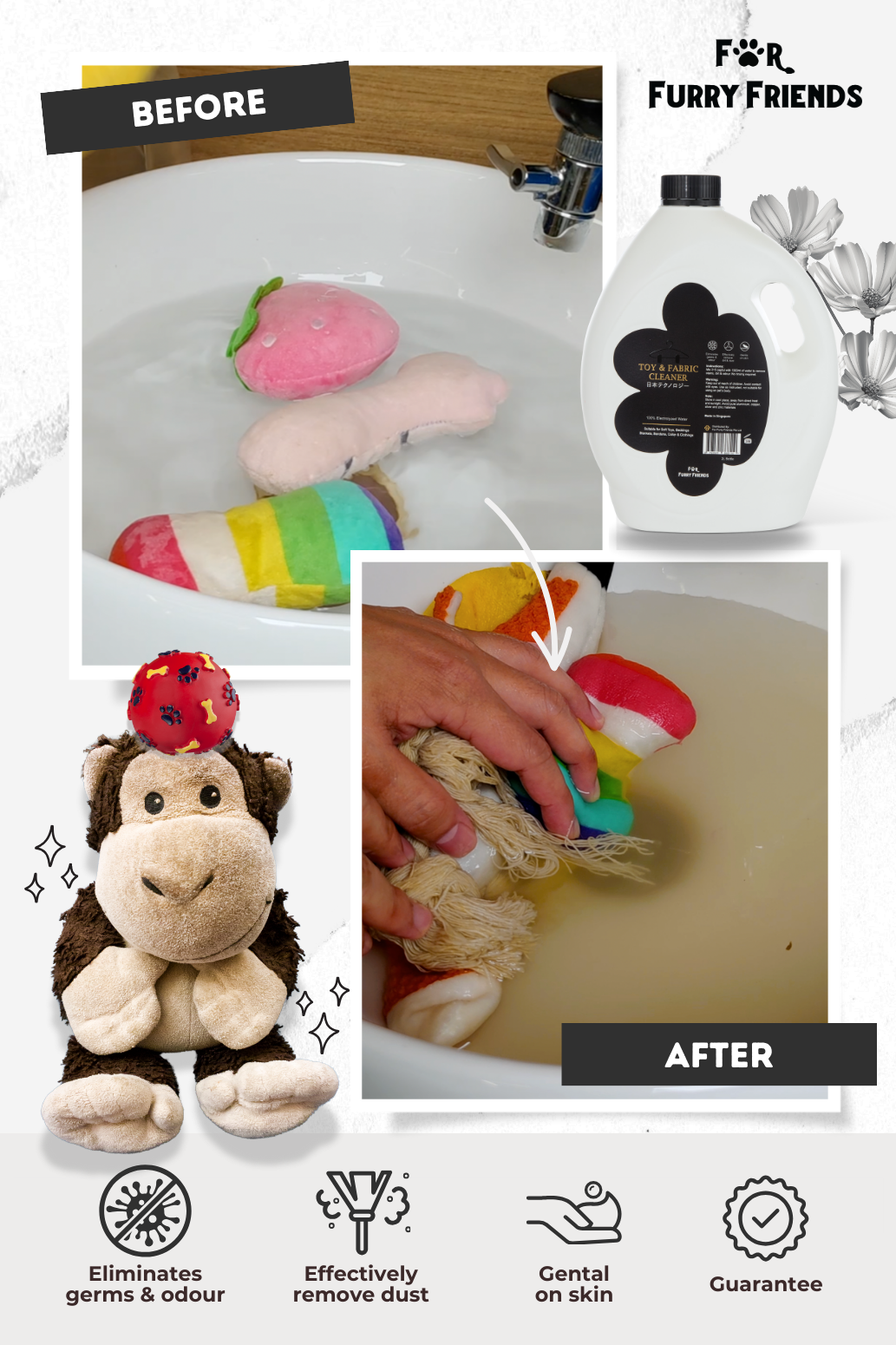 (For Furry Friends) Toy & Fabric Cleaner 2L Set | Shopee Singapore
