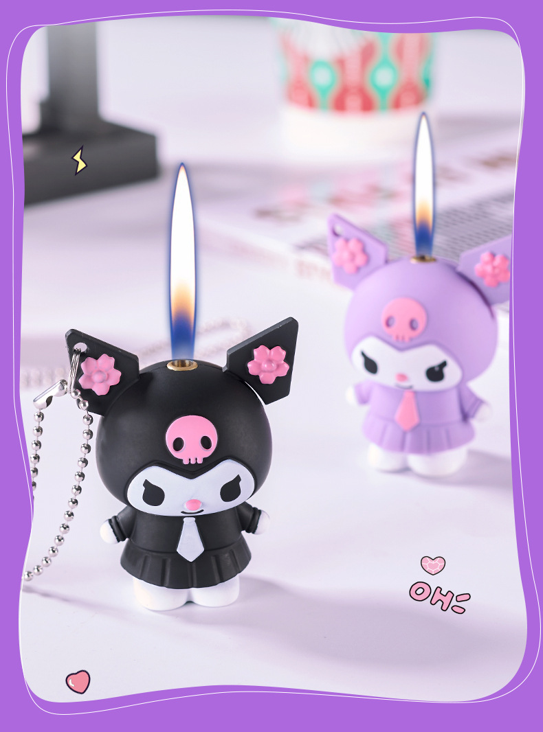 [SG Stock] Super Cute Sanrio Kuromi Creative Personality Open Flame ...