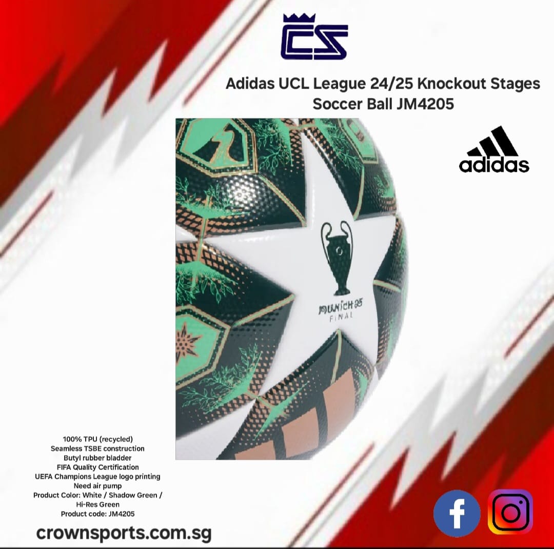 Adidas UCL League 24/25 Knockout Stages Soccer Ball JM4205 | Shopee ...