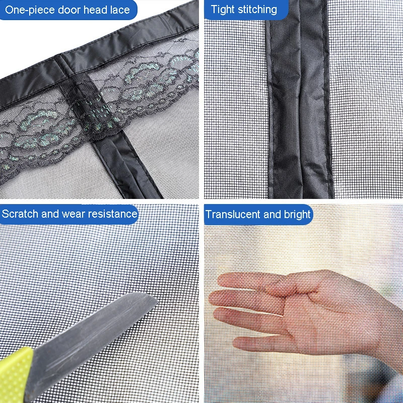 Anti-Insect Magnetic Screen Door Automatic Closing Anti-mosquito Door ...