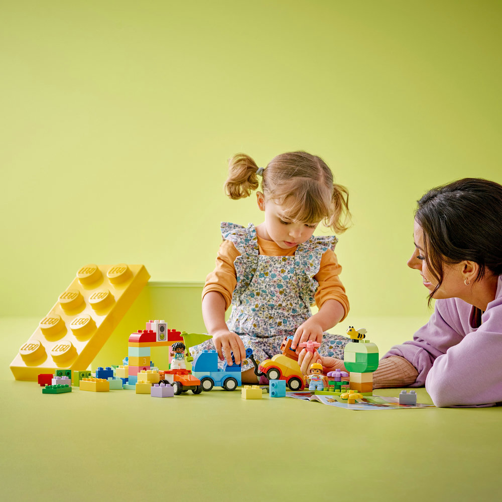 LEGO DUPLO Classic 10439 Cars and Trucks Brick Box | Shopee Singapore