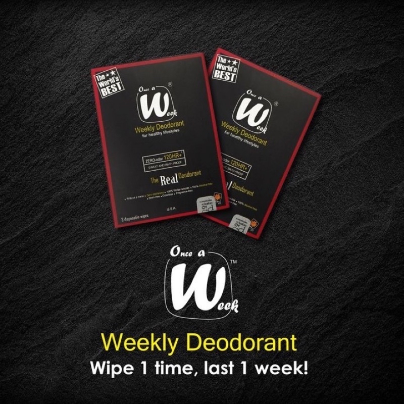 [Exp : 2026/2027] ONCE A WEEK Weekly Deodorant 3S | Shopee Singapore