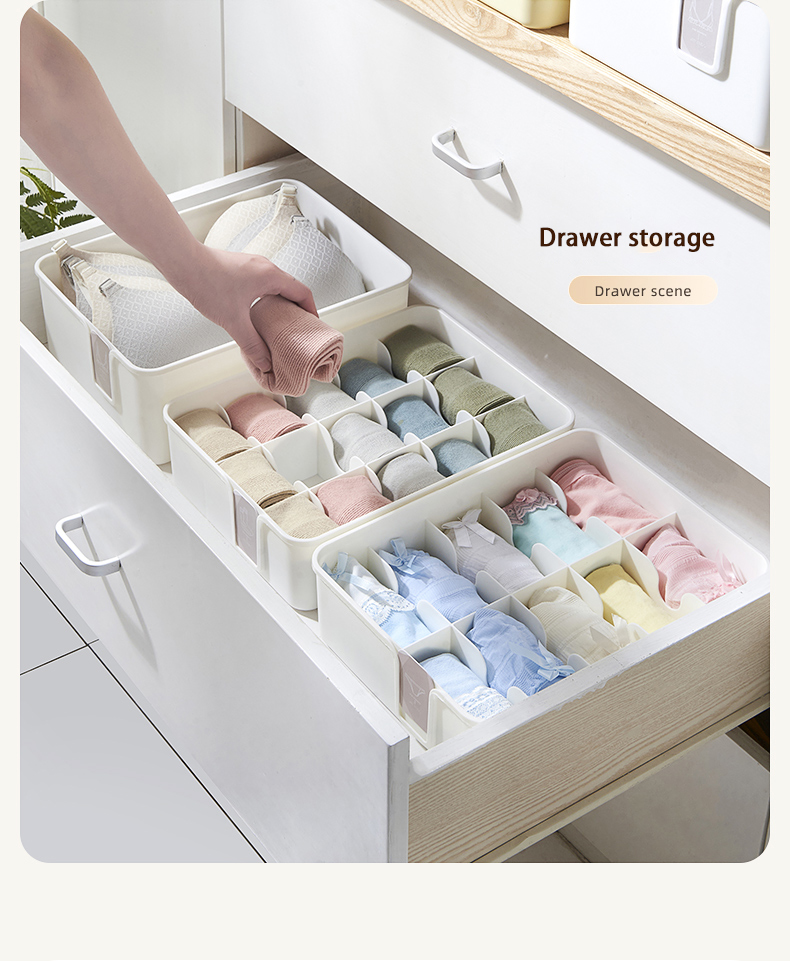 【SG Stock】underwear organiser/Bras Pants storage box /Bedroom Closet ...
