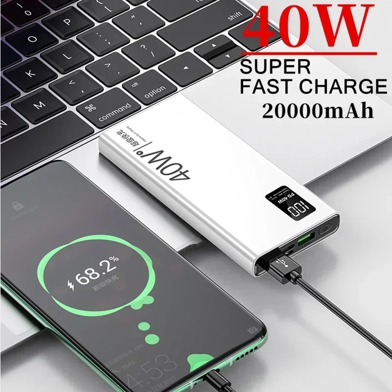 【CCC Certification】40W 20000mAh Super Fast Charge Powerbank Flash ...
