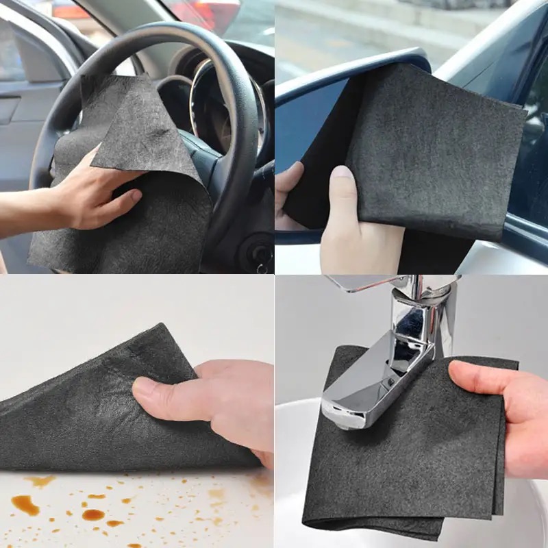 Microfiber Magic Cloth Lint Free Anti Mist Water Repellent For Window ...