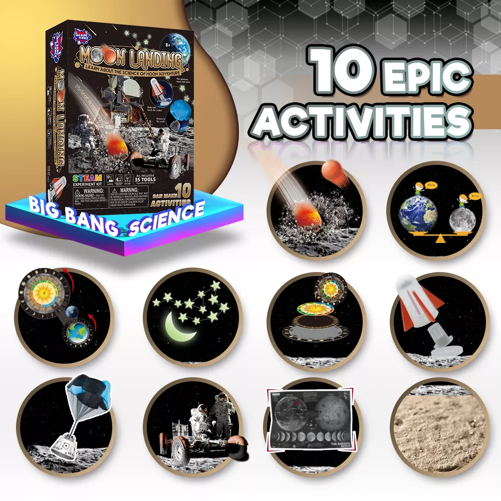 DIY Toys Science Experiment Kit 8 years and above - Moon Landing ...