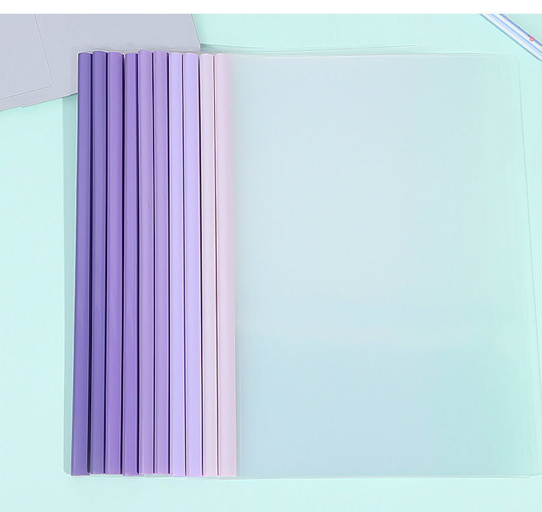 Clear Plastic Slide File Binder Document Report Notes File A4 10pcs/set ...