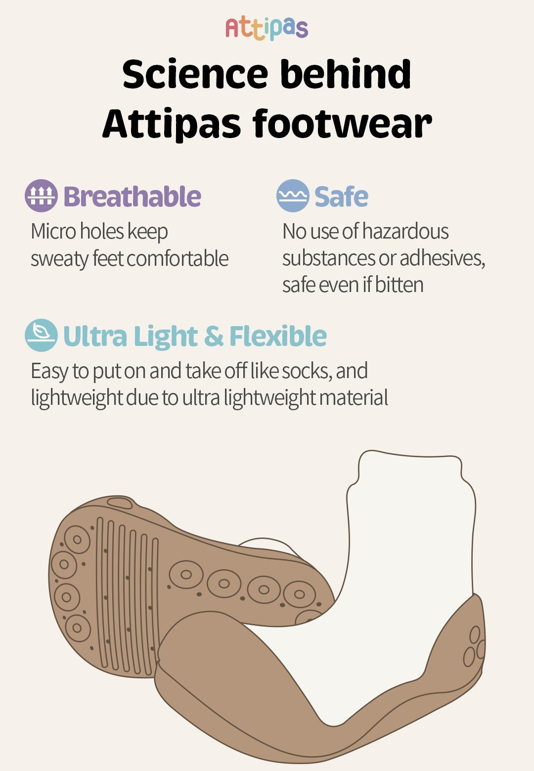 Attipas - Baby Shoes (Cotton/Bamboo Series) / Breathable / Ultra Light ...