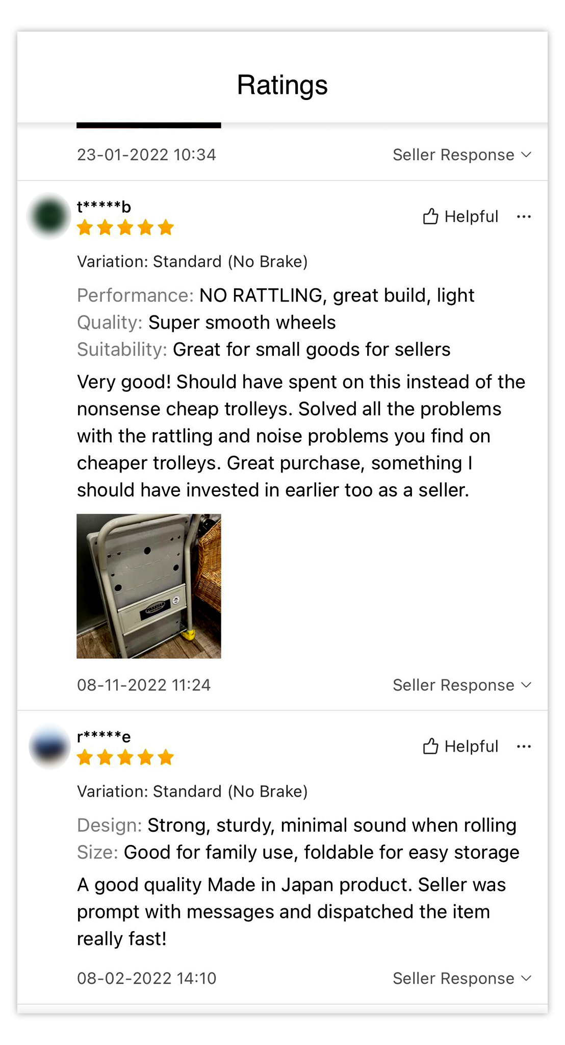 PRESTAR Heavy Duty 300kg Plastic or Metal Trolley (optional brake) Hand ...