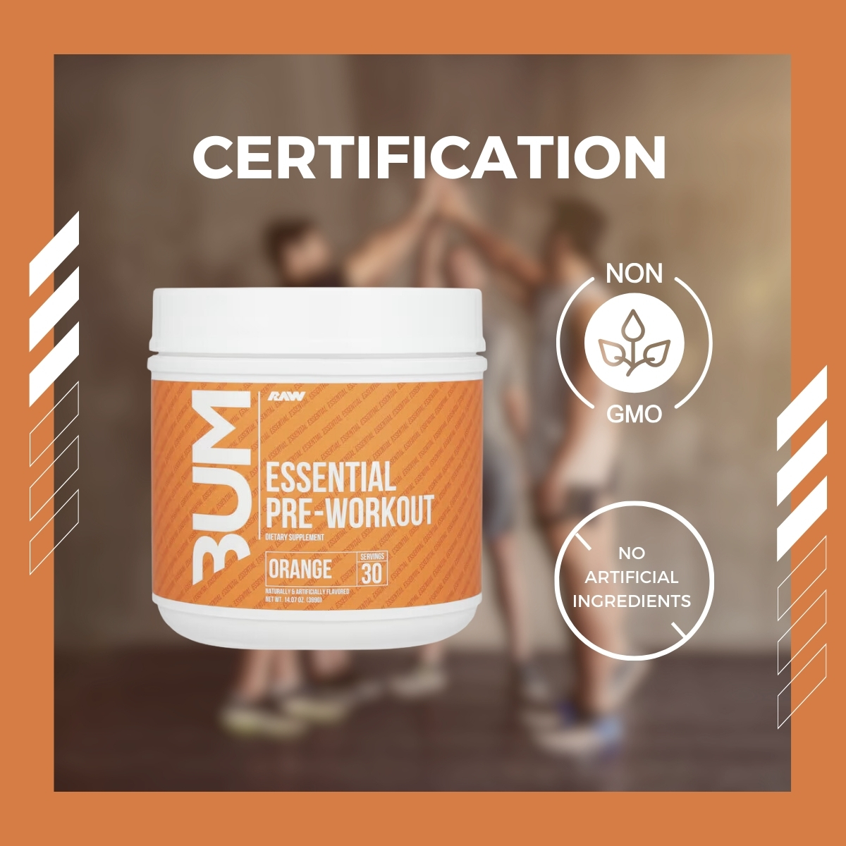 Raw Nutrition Bum, Essential Pre Workout, Intense Energy, Increase ...