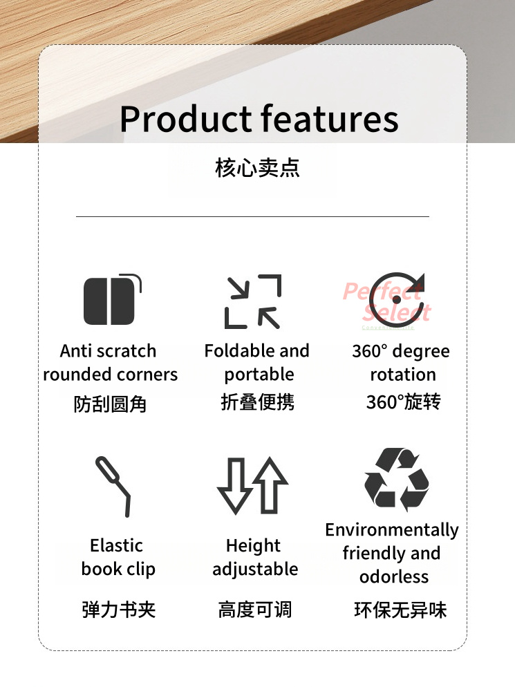 Ready Stock Reading Stand Book Stand Drawing Board Foldable Rotation ...