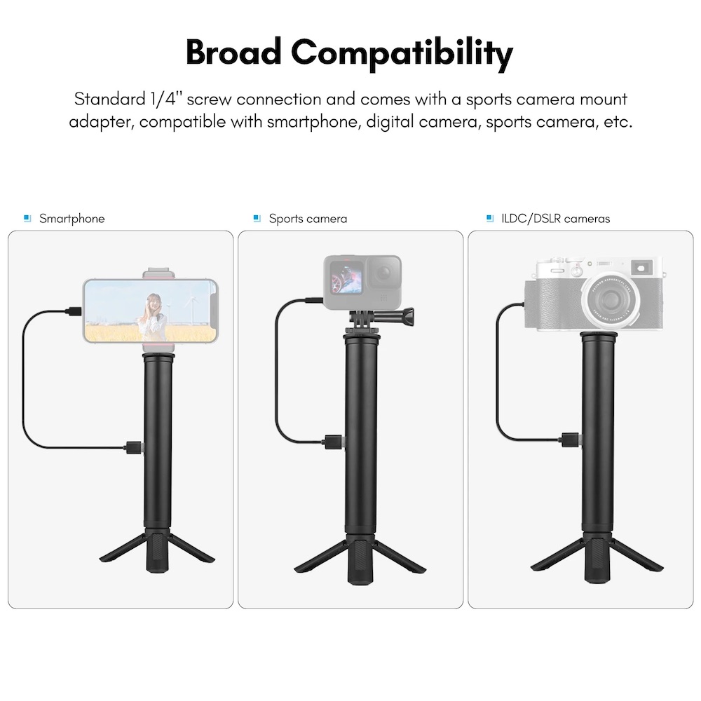 Ulanzi UURIG A0010 4800mAh Powerbank Hand Grip Extendable Tripod Selfie ...