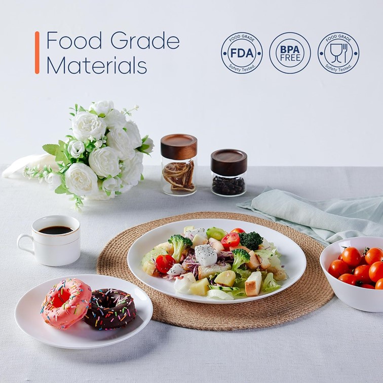 basic kitchen dinnerware Set, plate and bowls set tableware set can mix ...