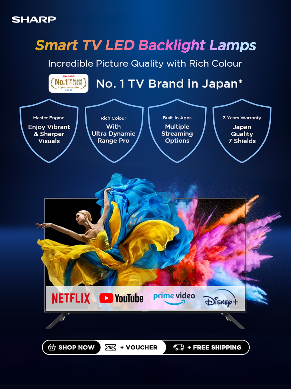 SHARP 32'' | 43" Smart TV 2T-C32GF2000X | 2T-C43GF2000X | 3 Year ...