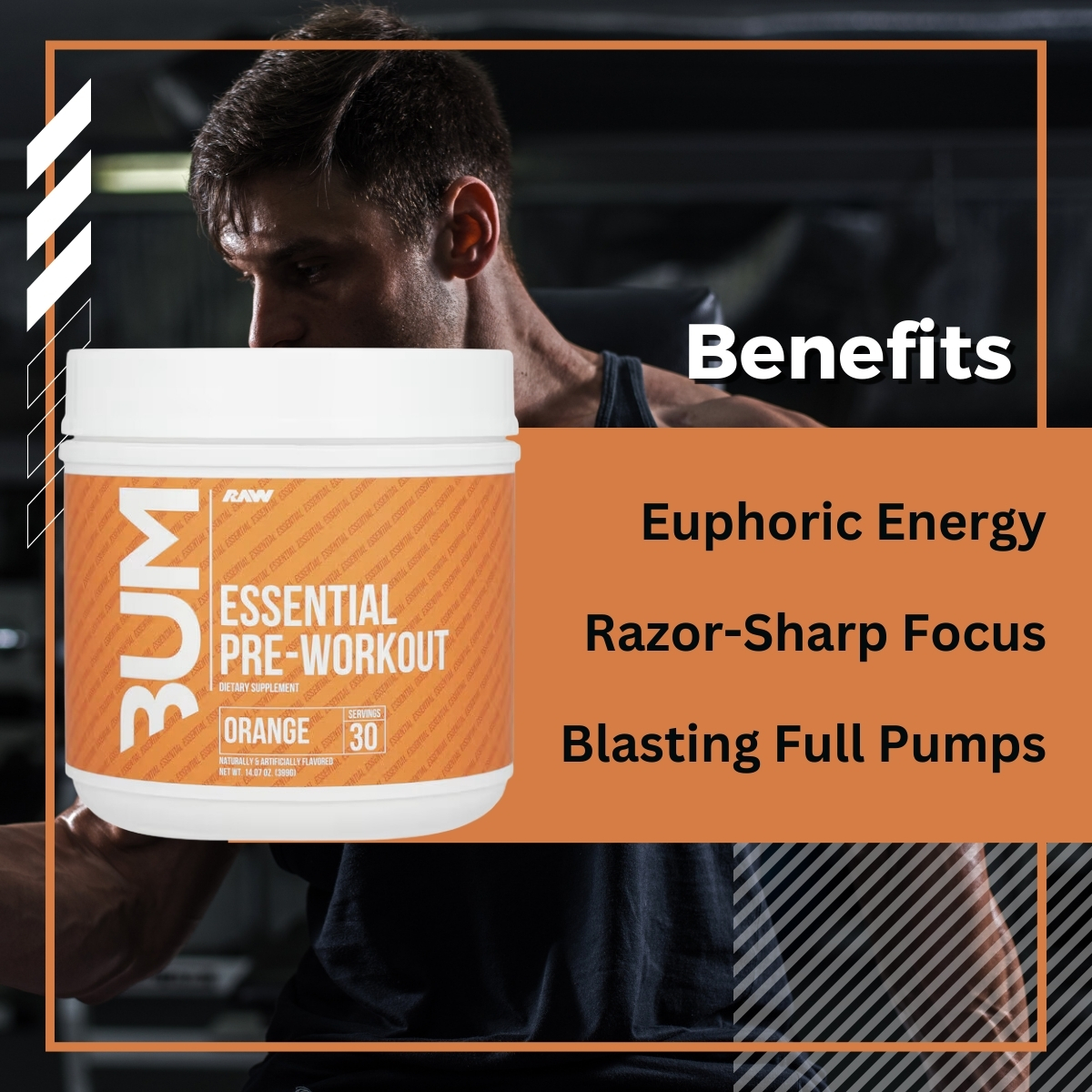 Raw Nutrition Bum, Essential Pre Workout, Intense Energy, Increase ...