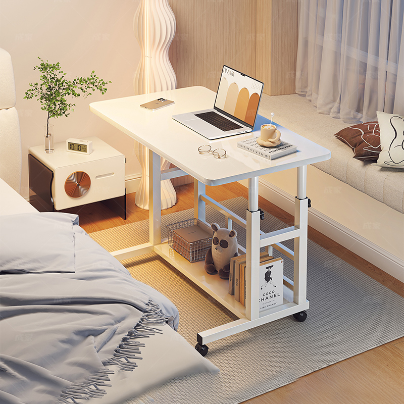 SNB 60cm/80cm Adjustable Height Lifting Table With Wheel Bedside Laptop ...