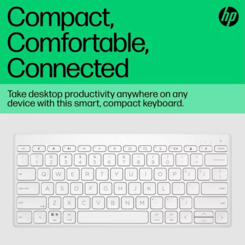 HP 350 Compact Multi-Device Bluetooth Keyboard 692T0AA Bluetooth ...