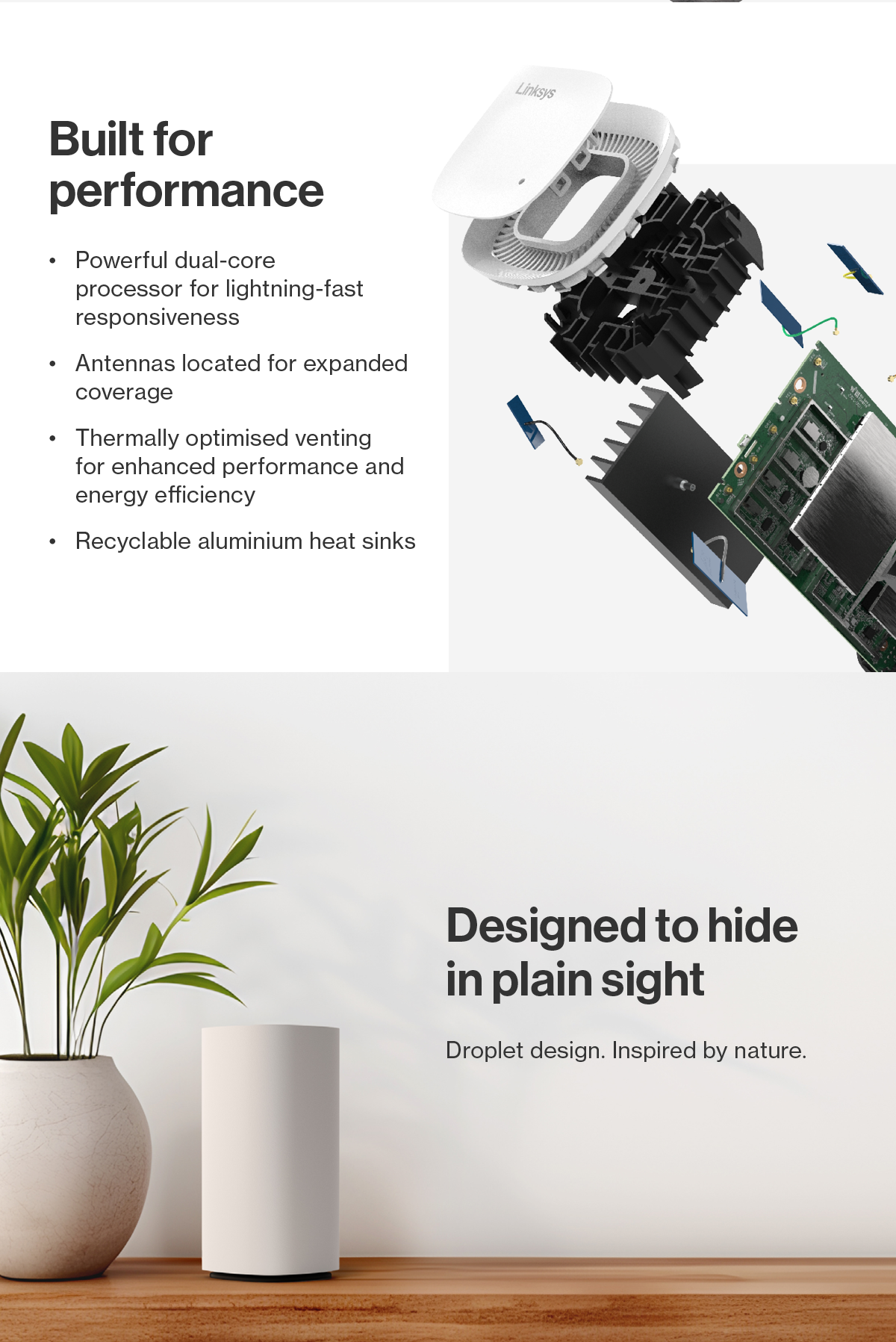 Linksys Velop Pro 6E AXE5400 Tri-Band Mesh WiFi 6E System ( MX6201-AH ...