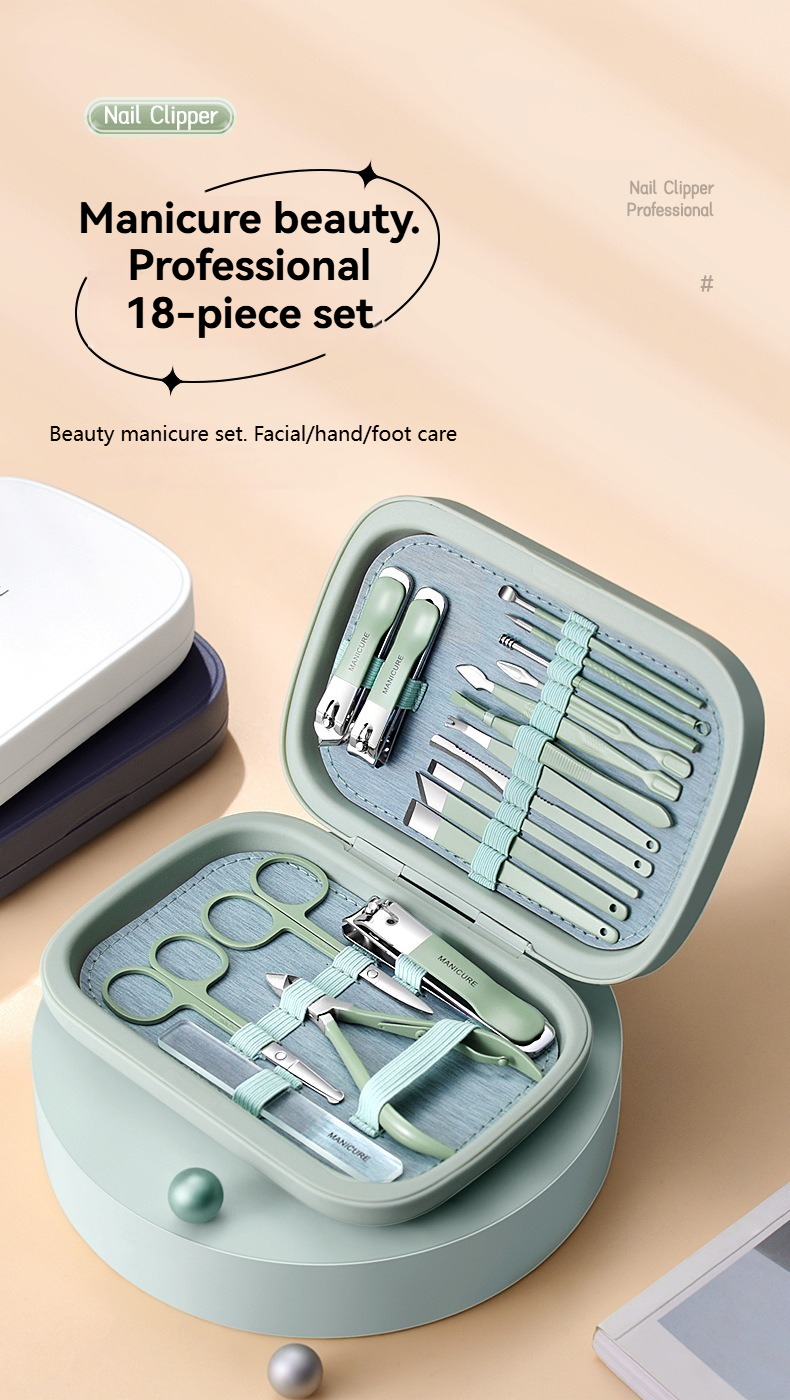Multifunctional Nail Clippers Set Professional Stainless Steel Nail ...