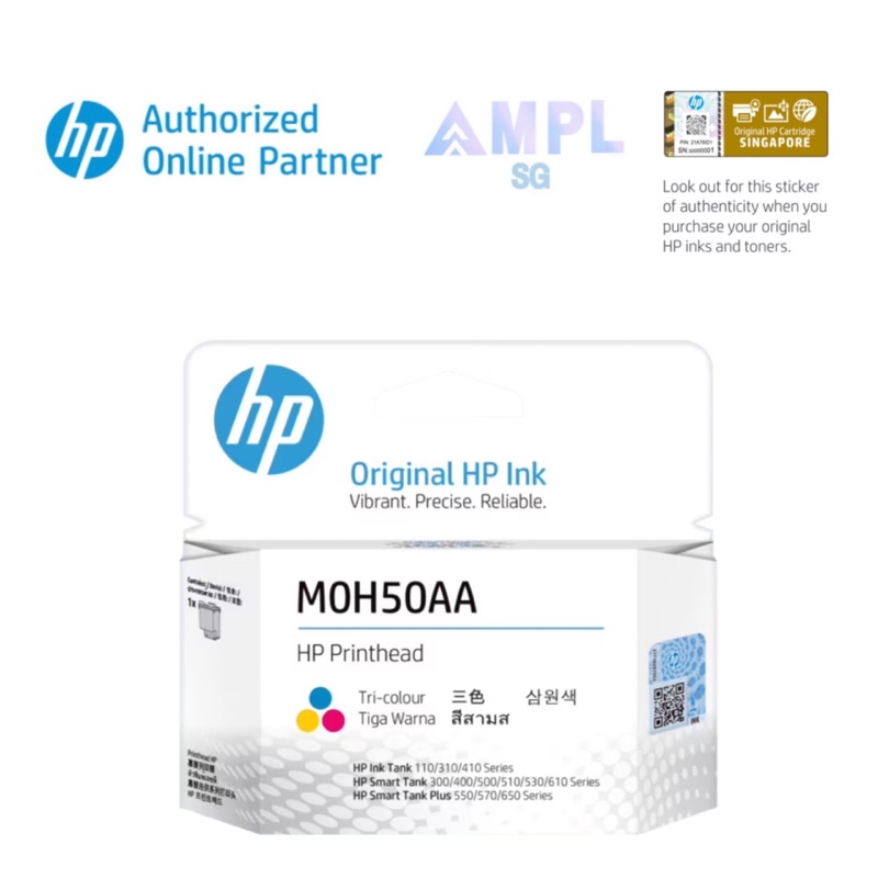 HP Replacement GT Printhead | M0H50A Tri-color | M0H51A Black | Shopee ...