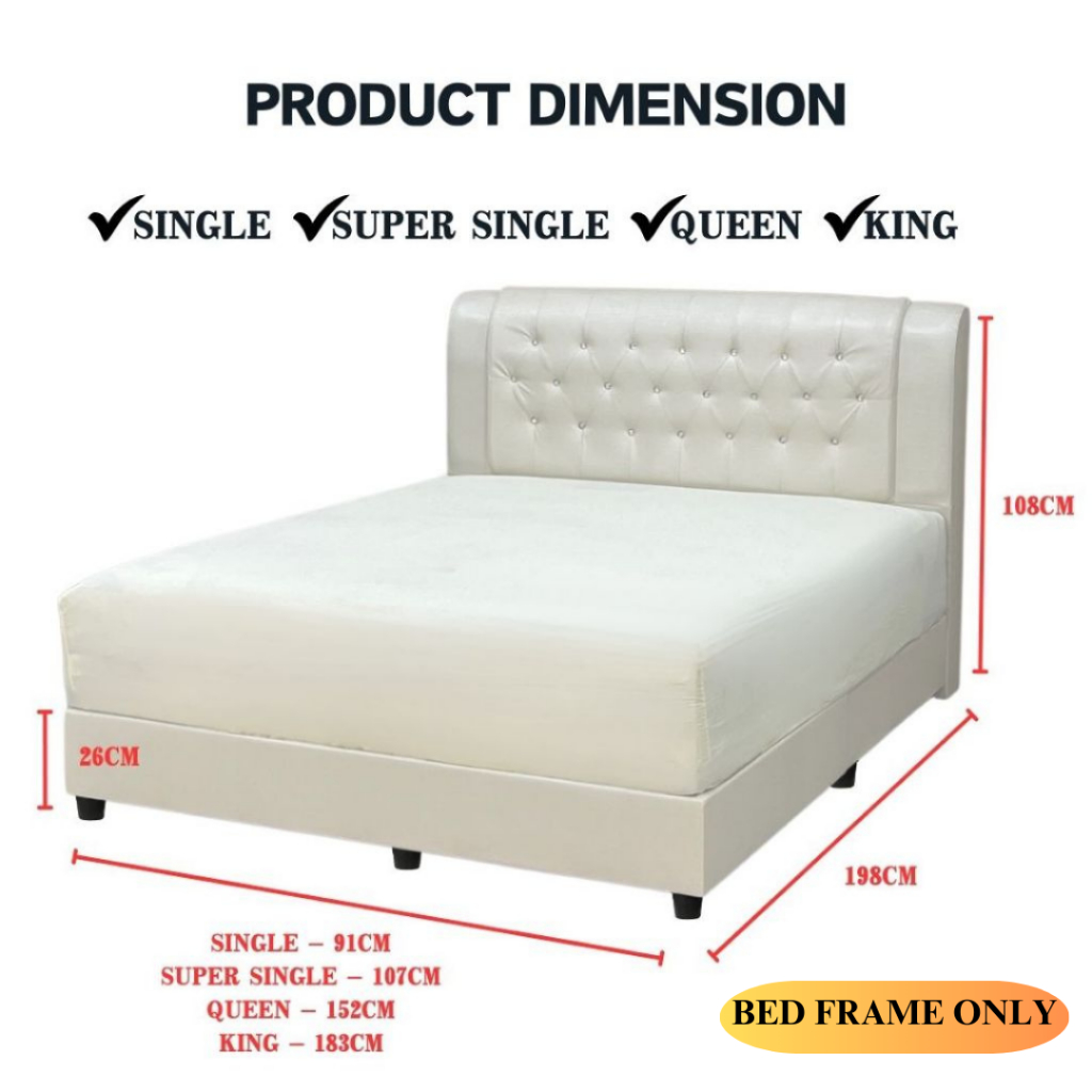 GR Furniture Modern Lookony Leather Divan Bed Frame Only In 4 Sizes ...