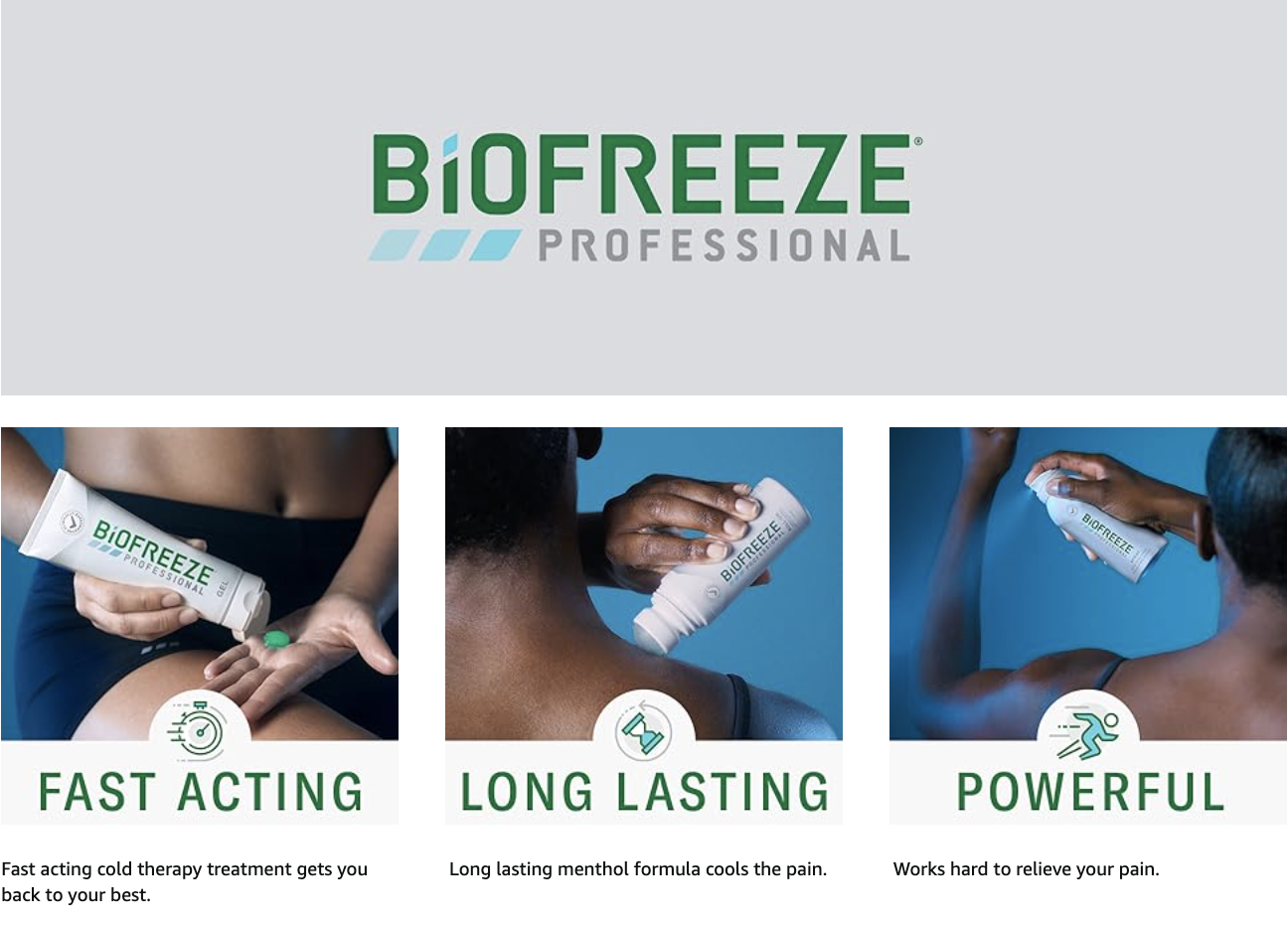 💯Biofreeze Professional Pain Relief Roll-on 89ml Menthol Topical Pain Reliever Fast*2 Days ...